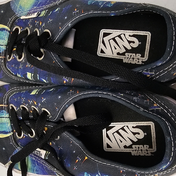 Vans | Shoes | Vans Star Wars Shoes Black And Blue | Poshmark